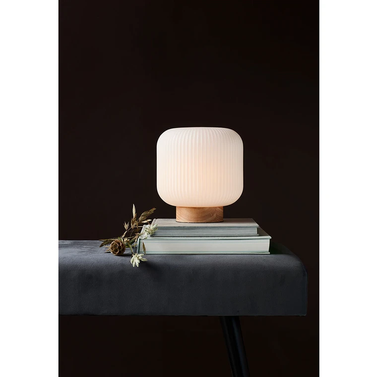 Milford Table Lamp Ash Opal Nordlux