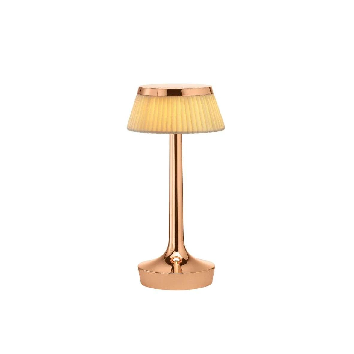 Bon Jour Unplugged Table Lamp Copper Soft Flos