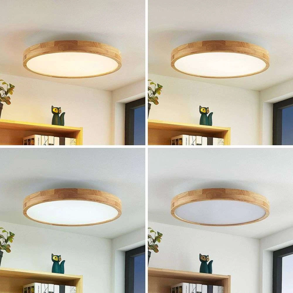 Lanira LED Ceiling Lamp O60 Wood Lindby Buy online