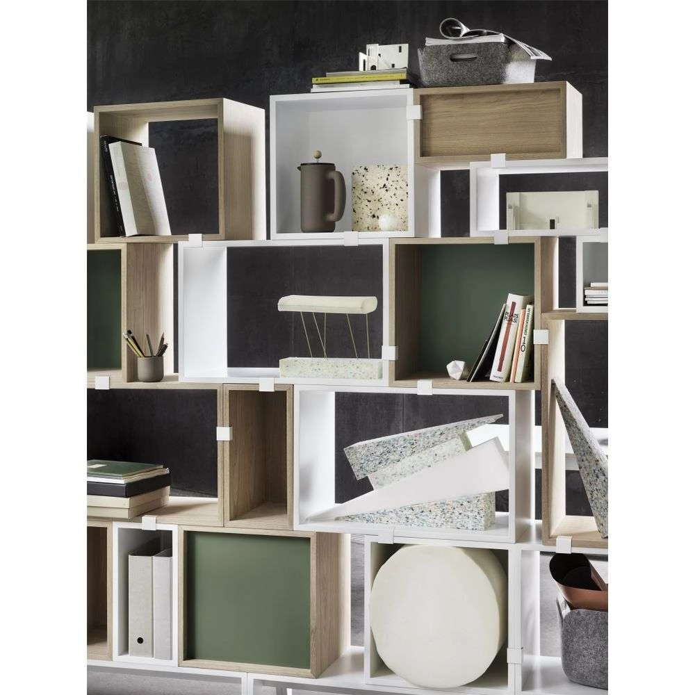 Mini Stacked Storage System Large Oak Muuto
